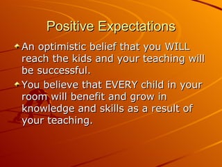 Positive Expectations | PPT