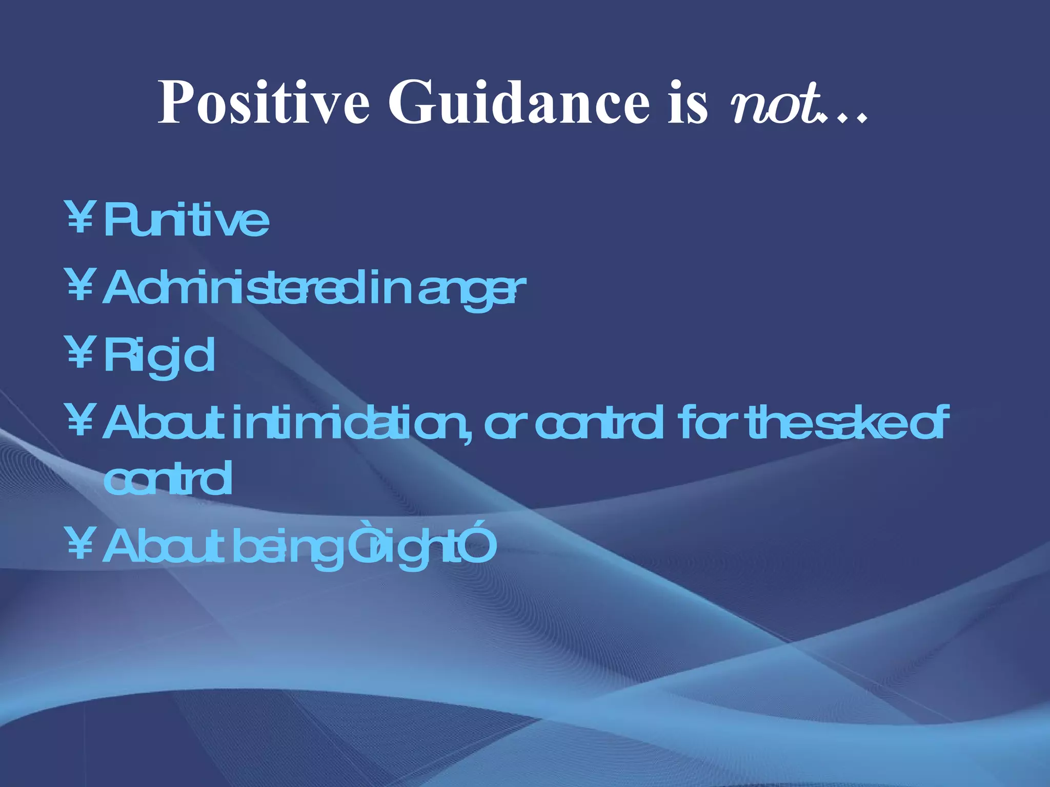 Positive Guidance | PPT