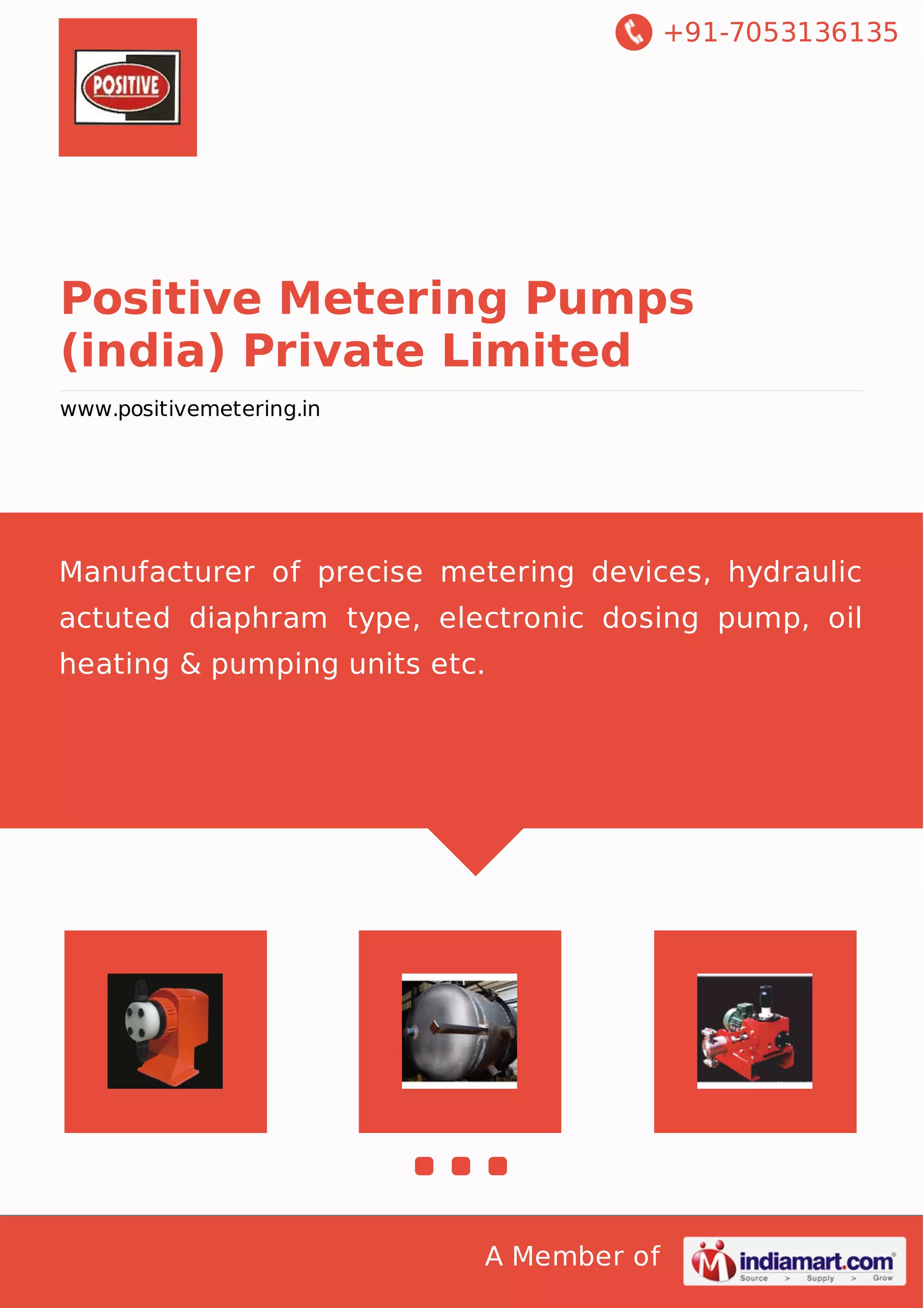Positive Metering Pumps (india) Private Limited by Positive metering ...