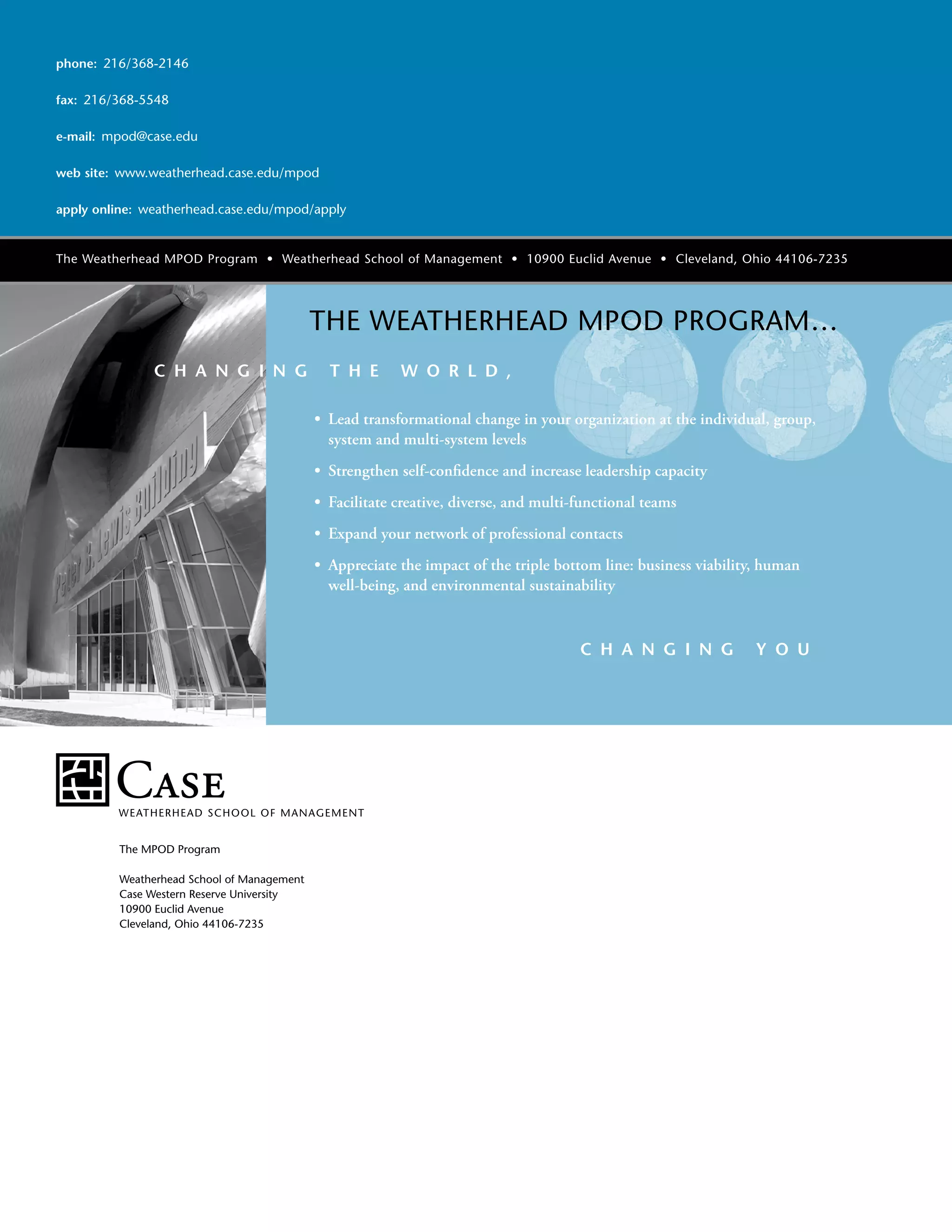 Positive Organizational Development Brochure | PDF