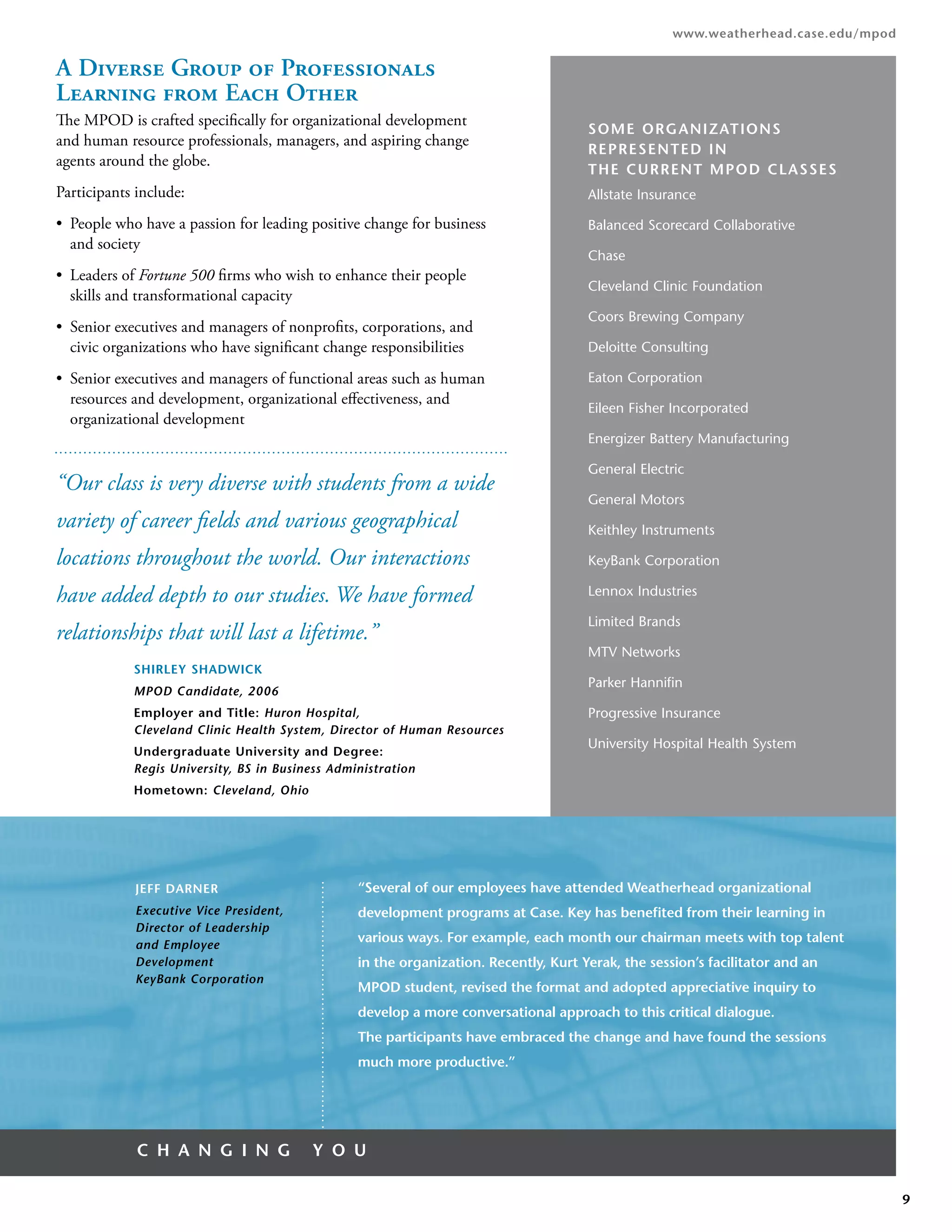 Positive Organizational Development Brochure | PDF