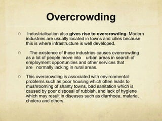 Positive and negative effect of industrialization | PPTX