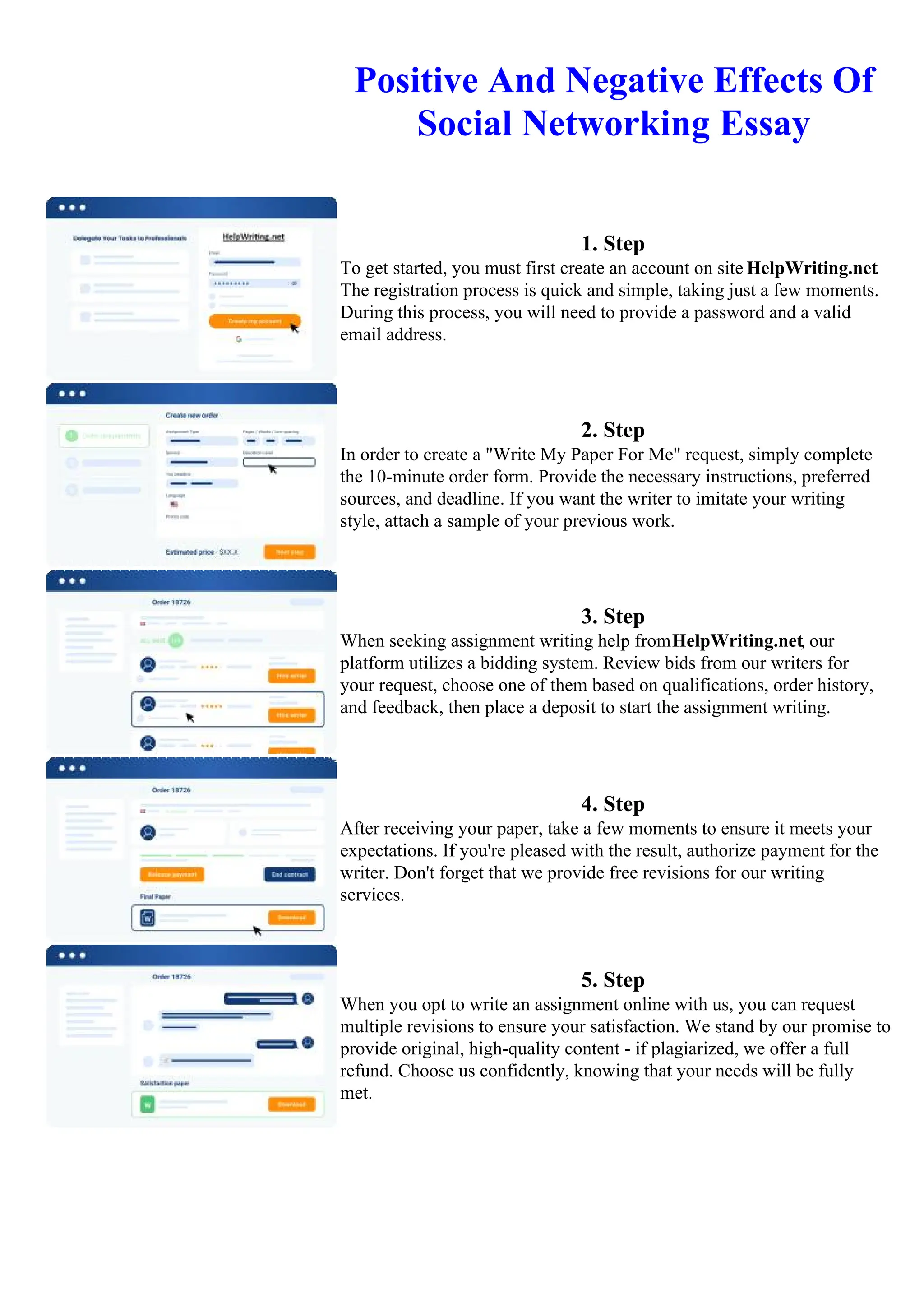 Positive And Negative Effects Of Social Networking Essay | PDF