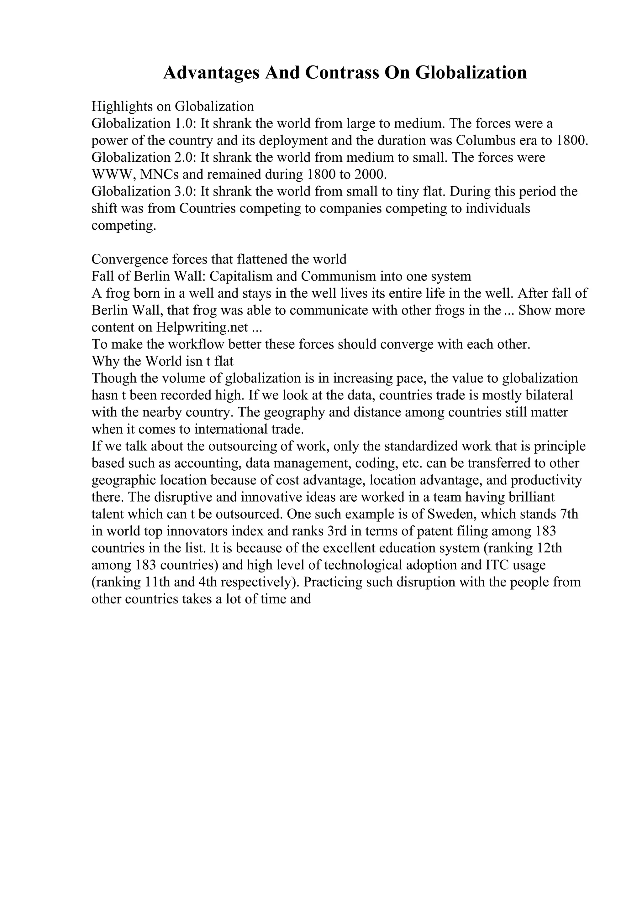 Positive And Negative Effects Of The Industrial Revolution Essay | PDF