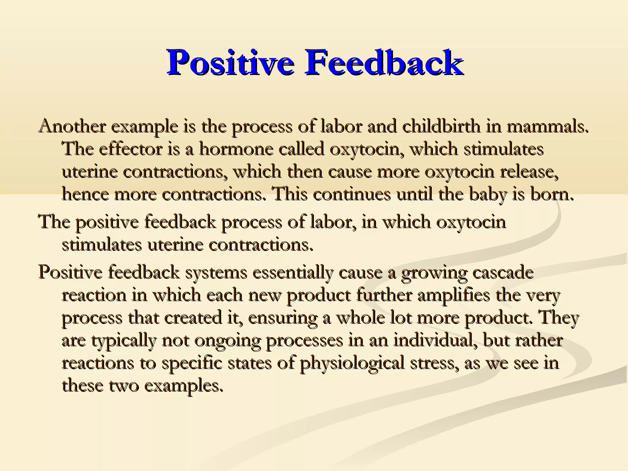 Positive and negative feedback | PPT