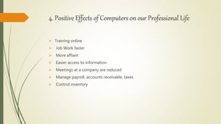 Positive and negative impact by m.talha | PPTX