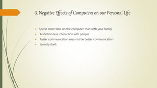 Positive and negative impact by m.talha | PPTX
