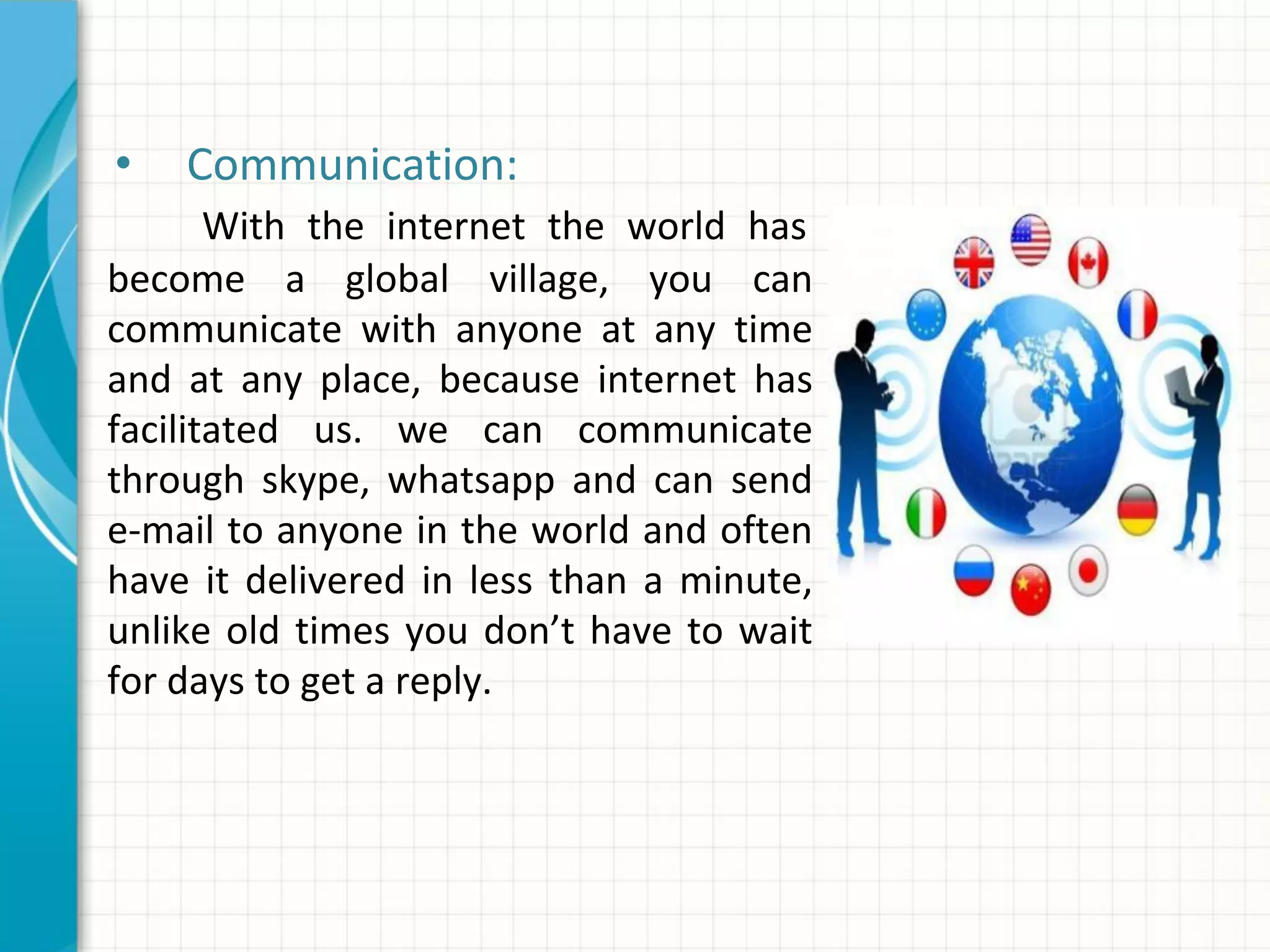 Positive and negative impacts of internet | PDF