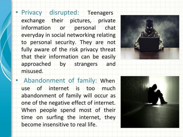 Positive and negative impacts of internet | PDF