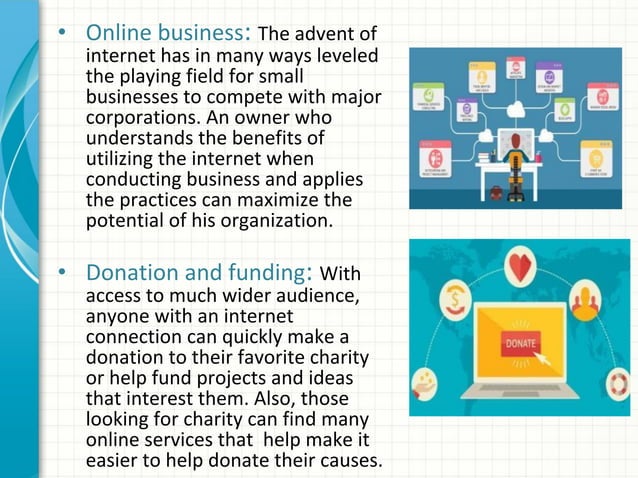 Positive and negative impacts of internet | PDF