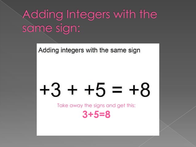 Positive and negative numbers | PPTX
