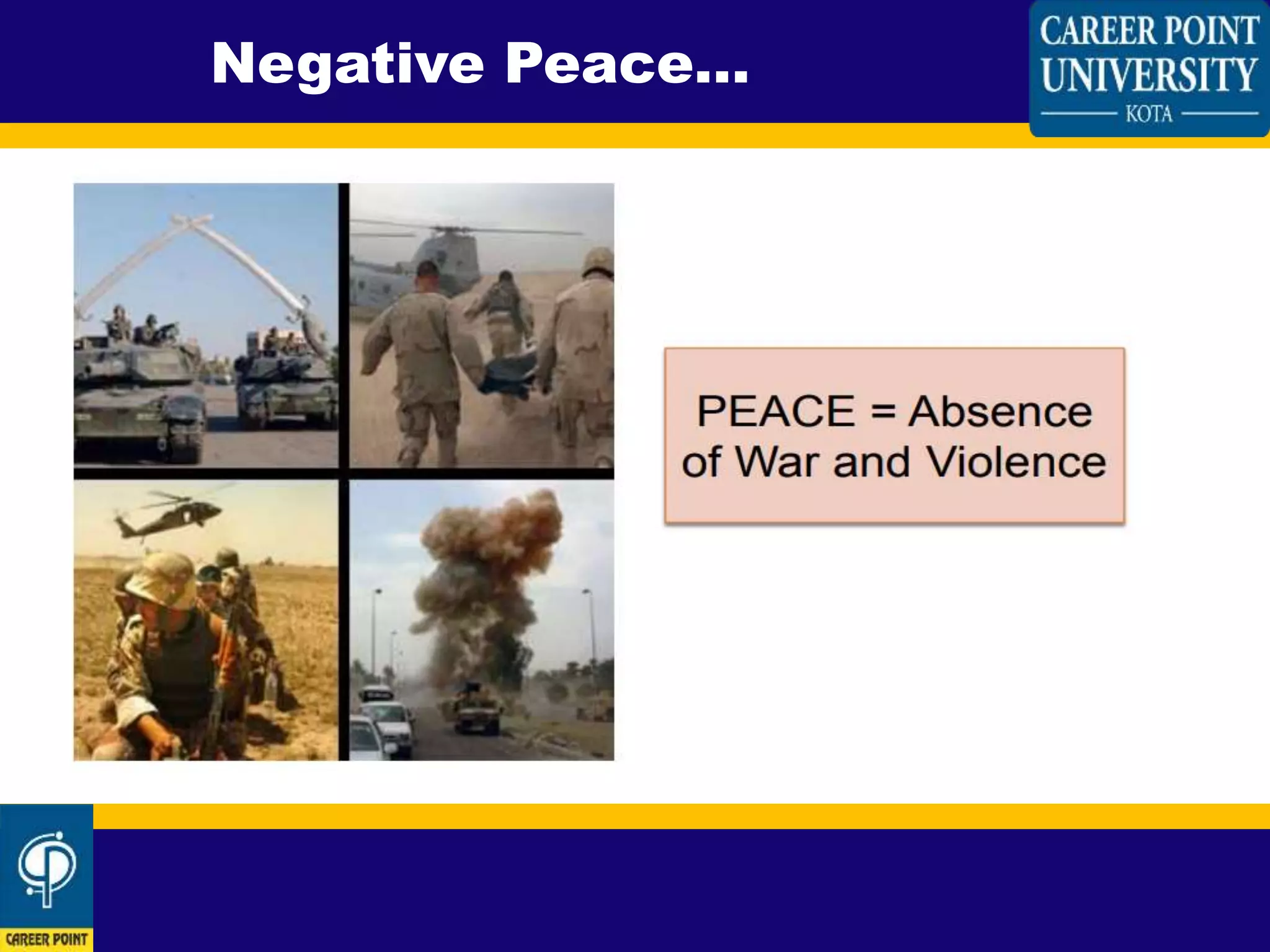 Positive and negative peace | PPTX