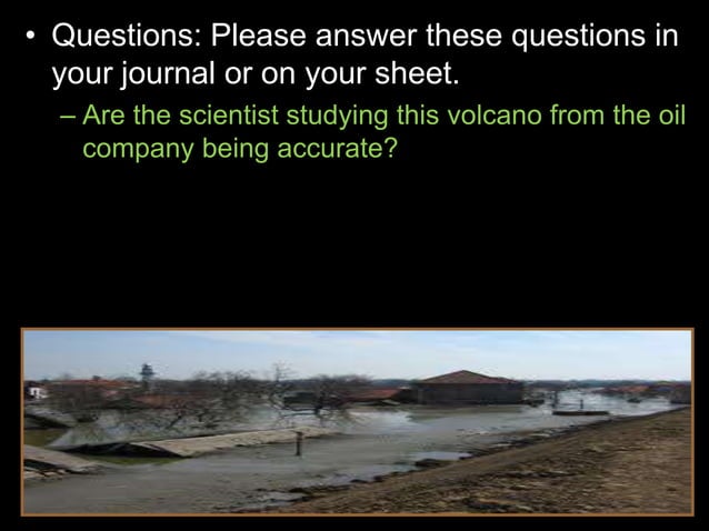 Positive and Negatives of Volcanoes Earth Science Lesson PowerPoint ...