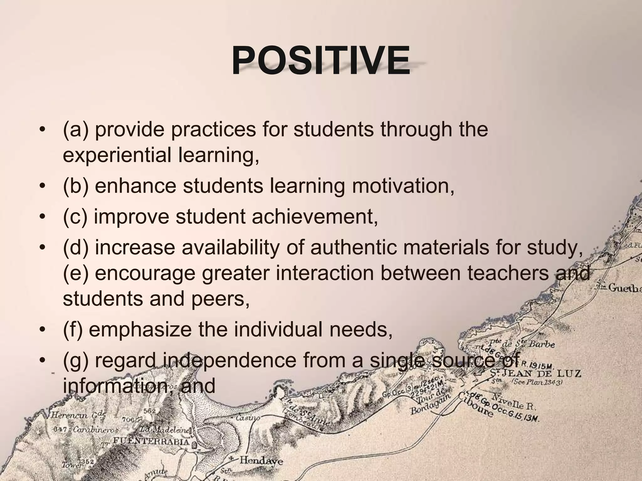 Positive and negative technology in language teaching | PPTX