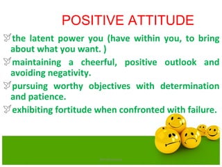 Positive attitude | PPT