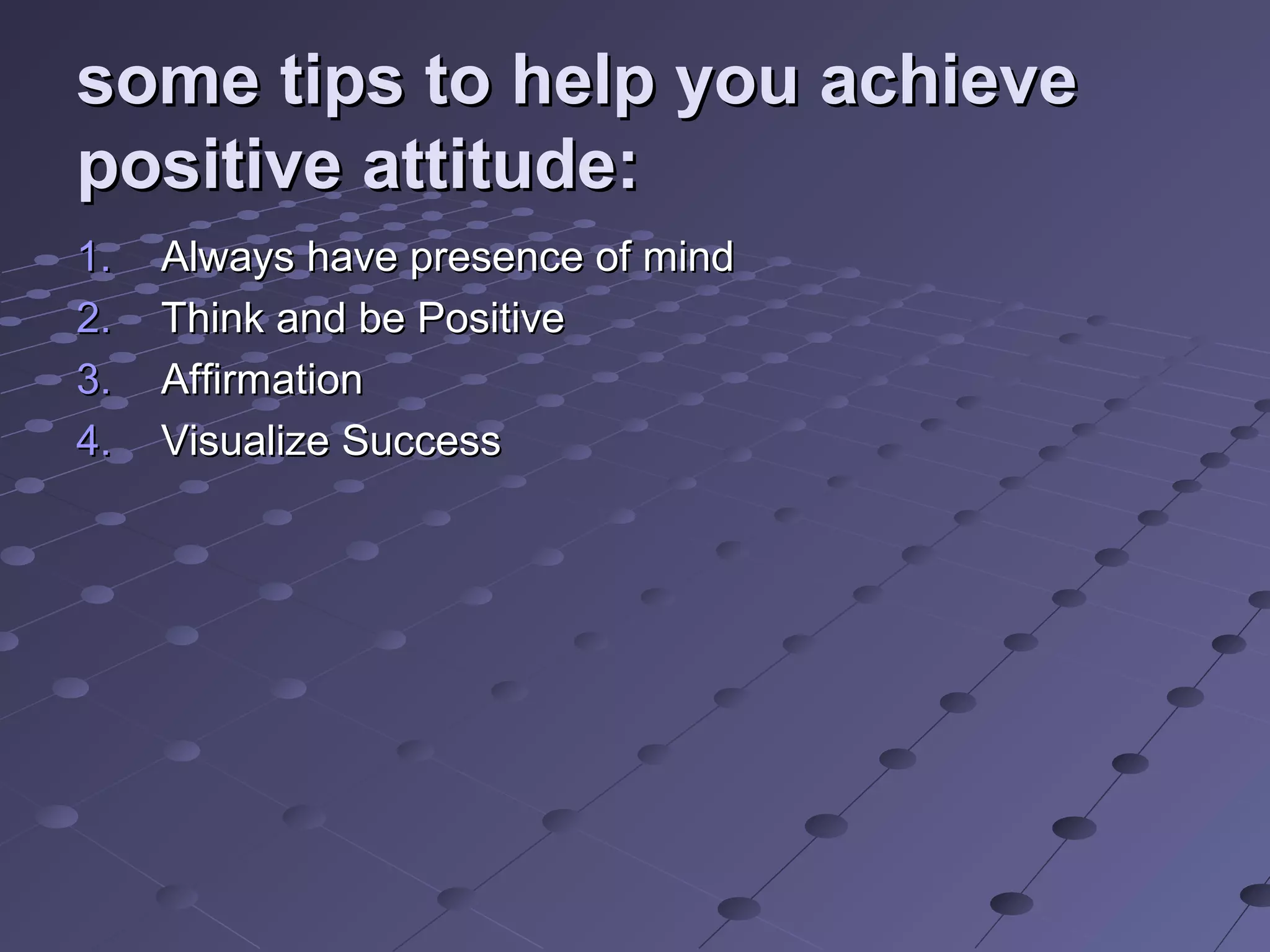 Positive attitude | PPT