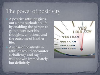 The Power of positive Attitude | PPTX