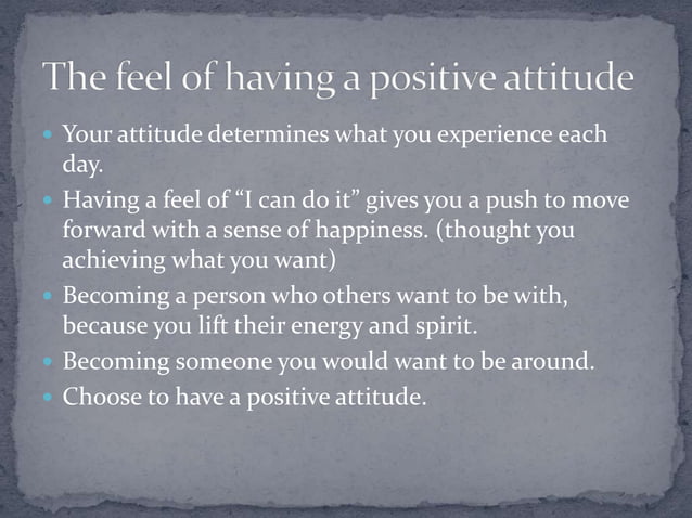 The Power of positive Attitude | PPTX
