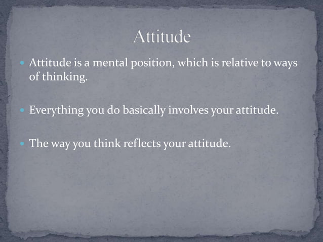 The Power of positive Attitude | PPTX