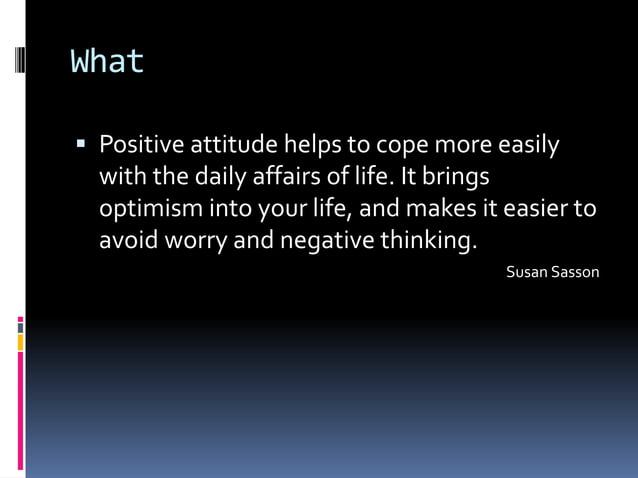 Positive attitude | PPT