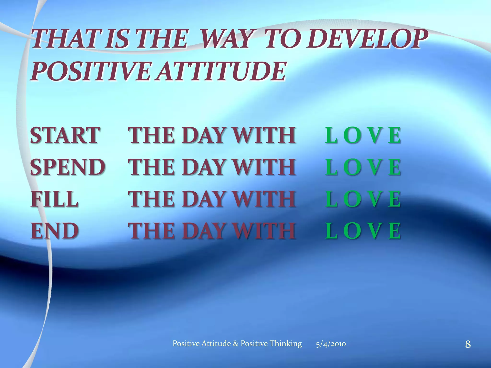 Positive attitude | PPT