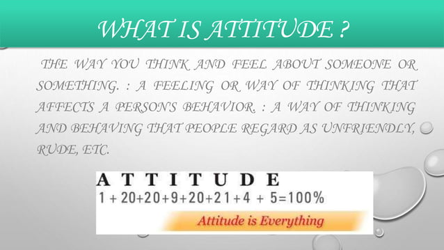Positive attitude | PPTX