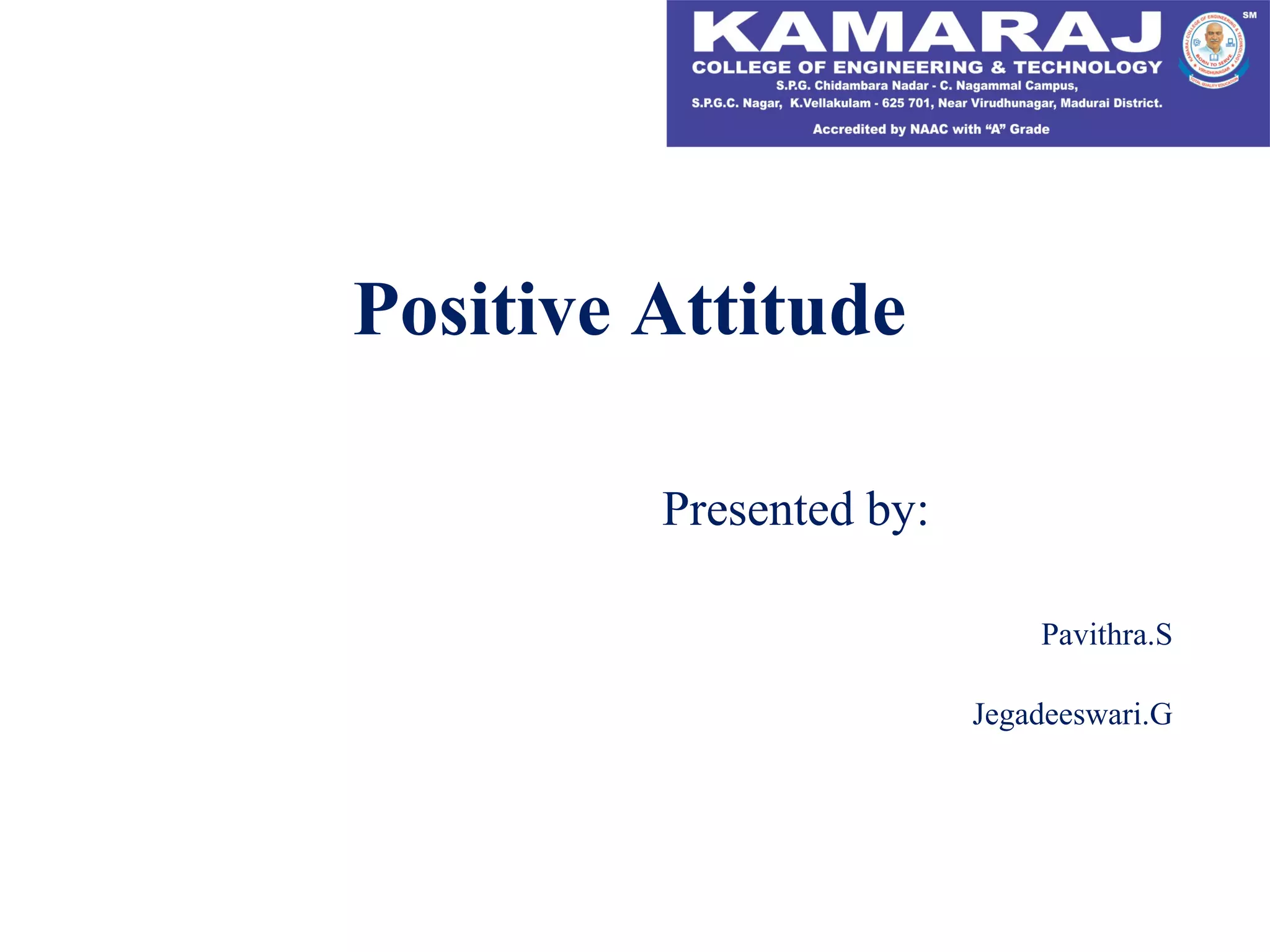 Positive attitude | PPT