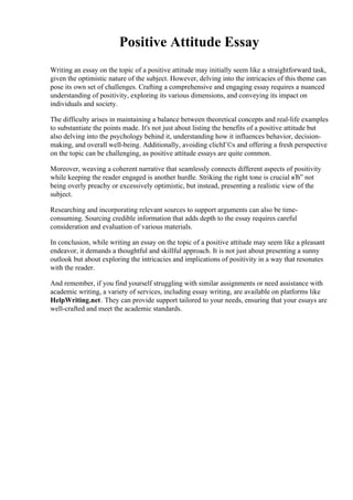 Positive Attitude Essay.pdf