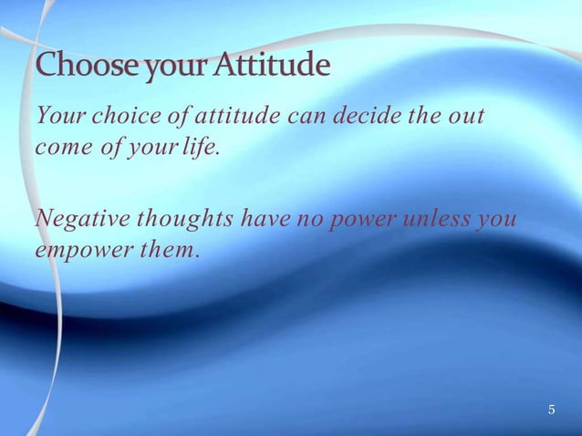 Positive Attitude ppt | PPT