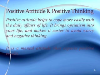 Positive Attitude ppt | PPT
