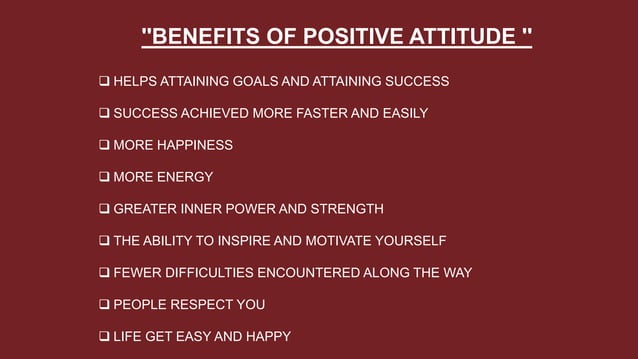 Positive attitude soft skill development | PPTX | Mental Health ...