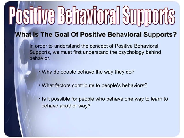 Positive Behavioral Supports | PPT