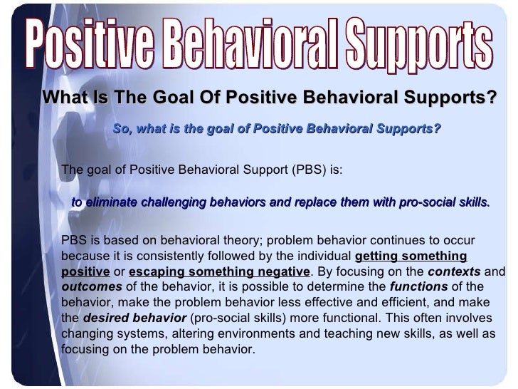 Positive Behavioral Supports