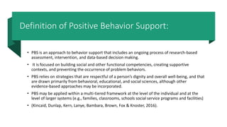 Positive behavior support | PPTX