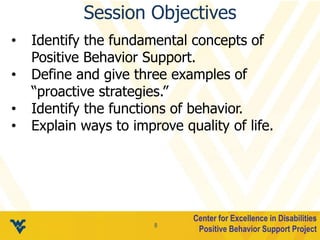 Positive behavior support overview | PPTX