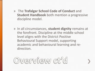 Positive behavioural supports & progressive discipline guide | PPT