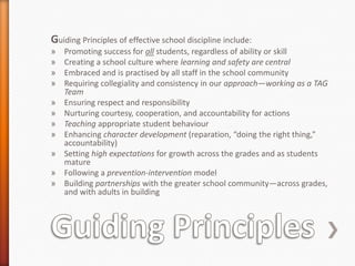 Positive behavioural supports & progressive discipline guide | PPTX