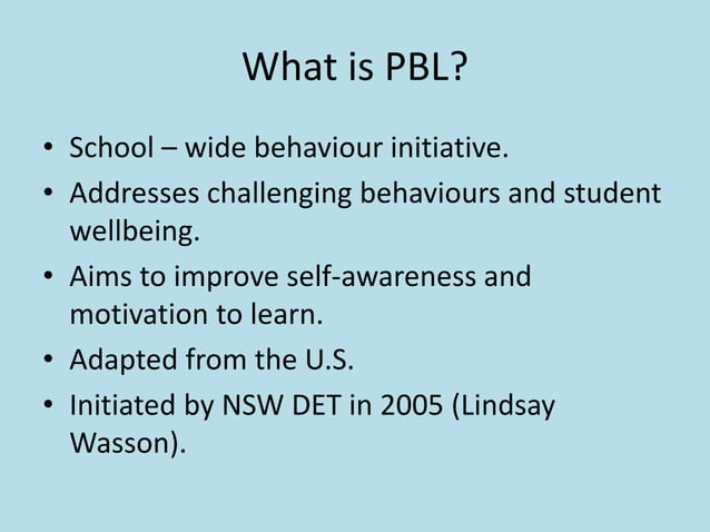 What is Positive Behaviour for Learning (PBL)? And why is it SO ...
