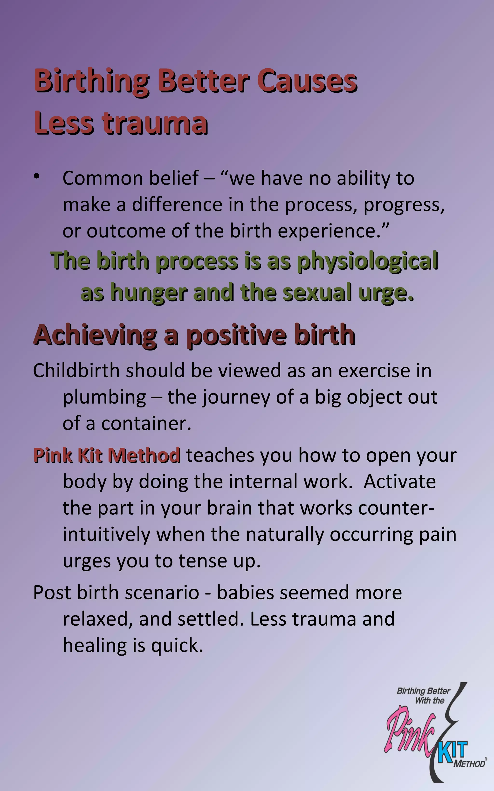 Positive birth for absolutely ALL births! | PPT