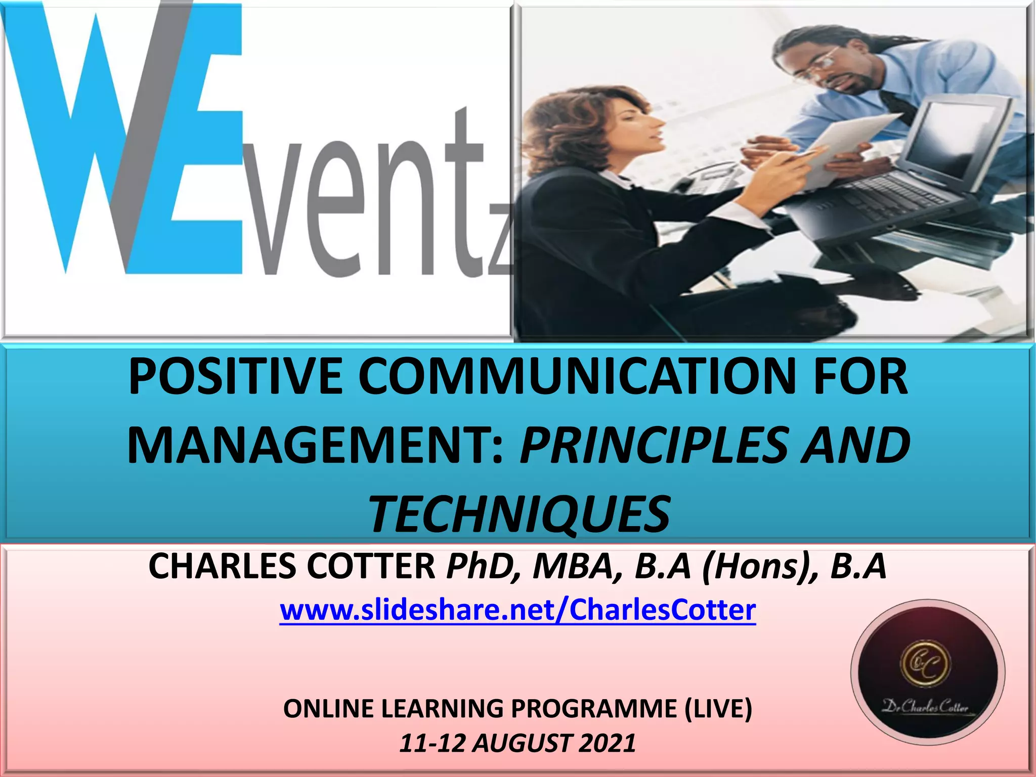 Positive Communication for Management_Principles and Techniques | PDF ...