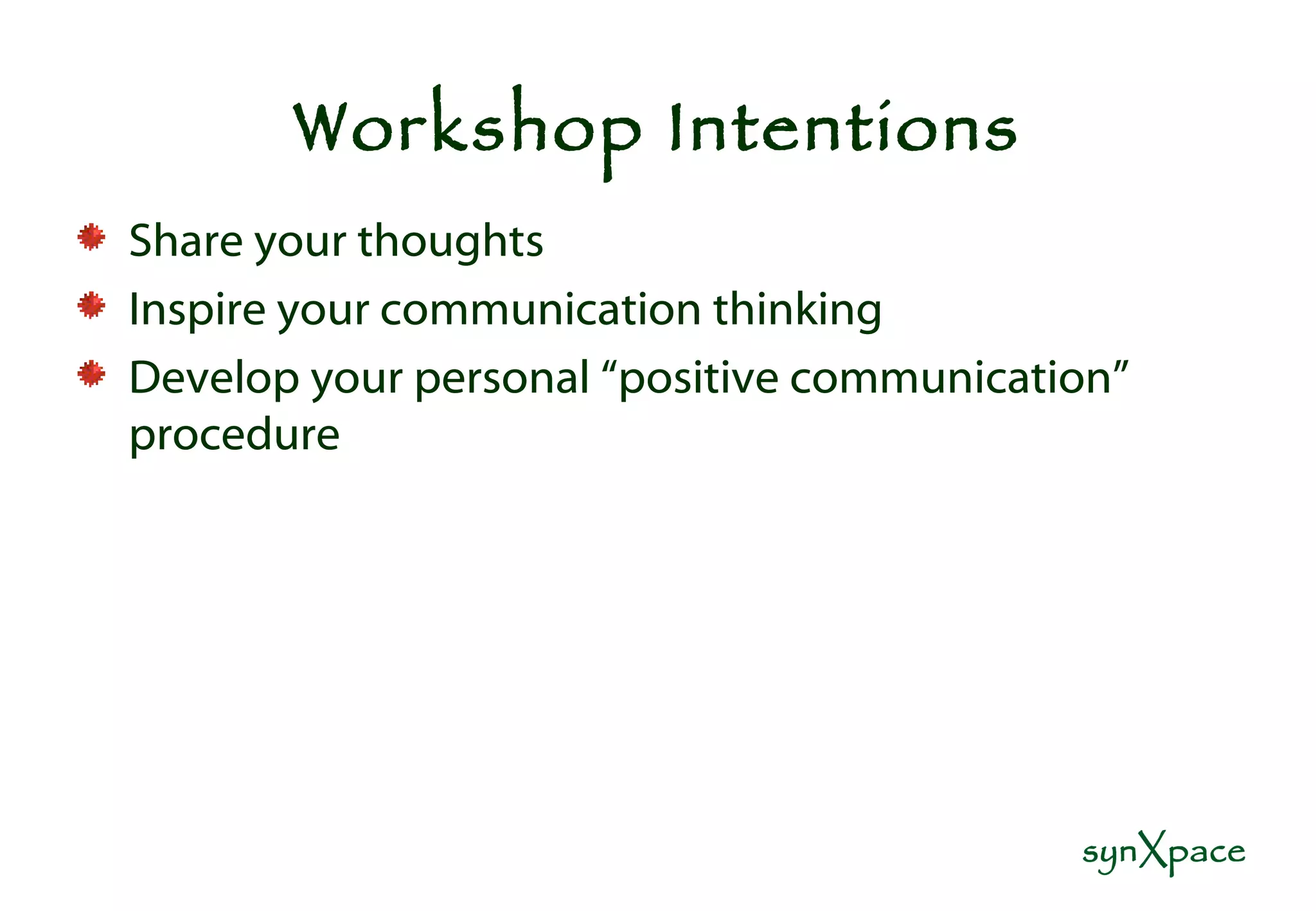Positive Communication | PPT