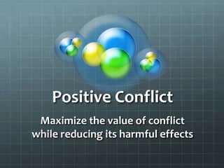 Positive Conflict | PPTX