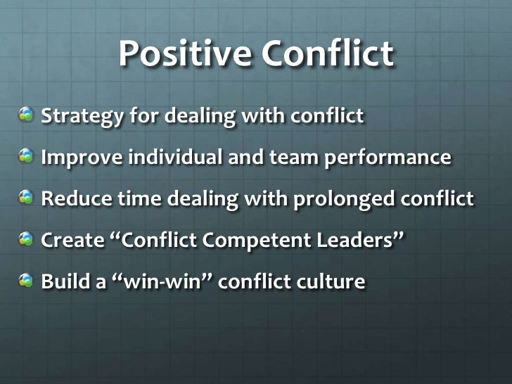 Positive Conflict