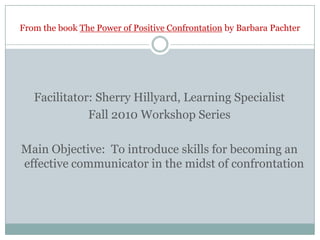 Positive confrontation | PPT