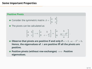 Application of Positive Definite Matrix: Linear Algebra | PDF