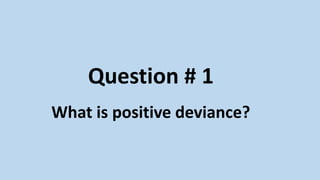 Positive deviance | PDF