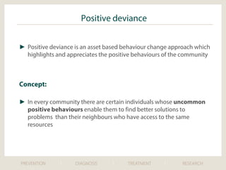 Positive deviance: an innovative approach to improve malaria outcomes ...