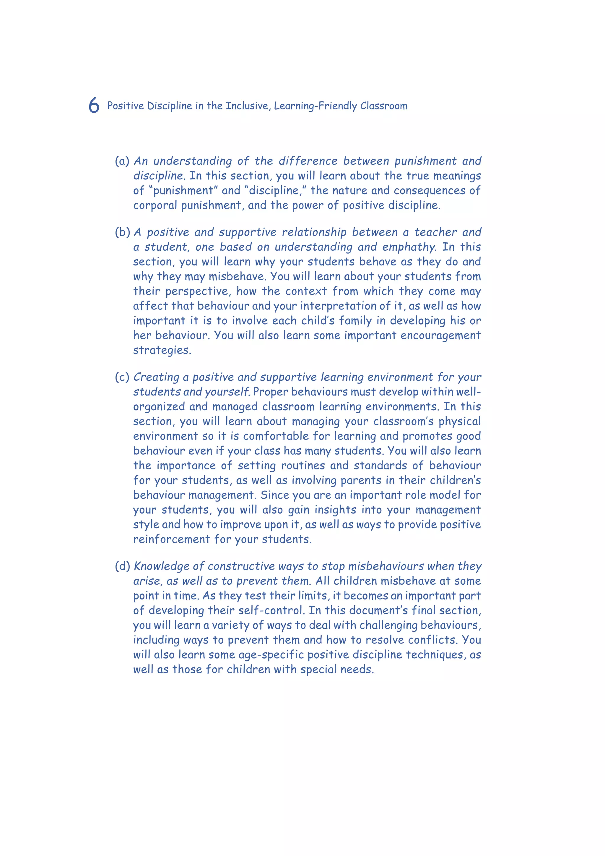 Positive discipline guide for teachers | PDF