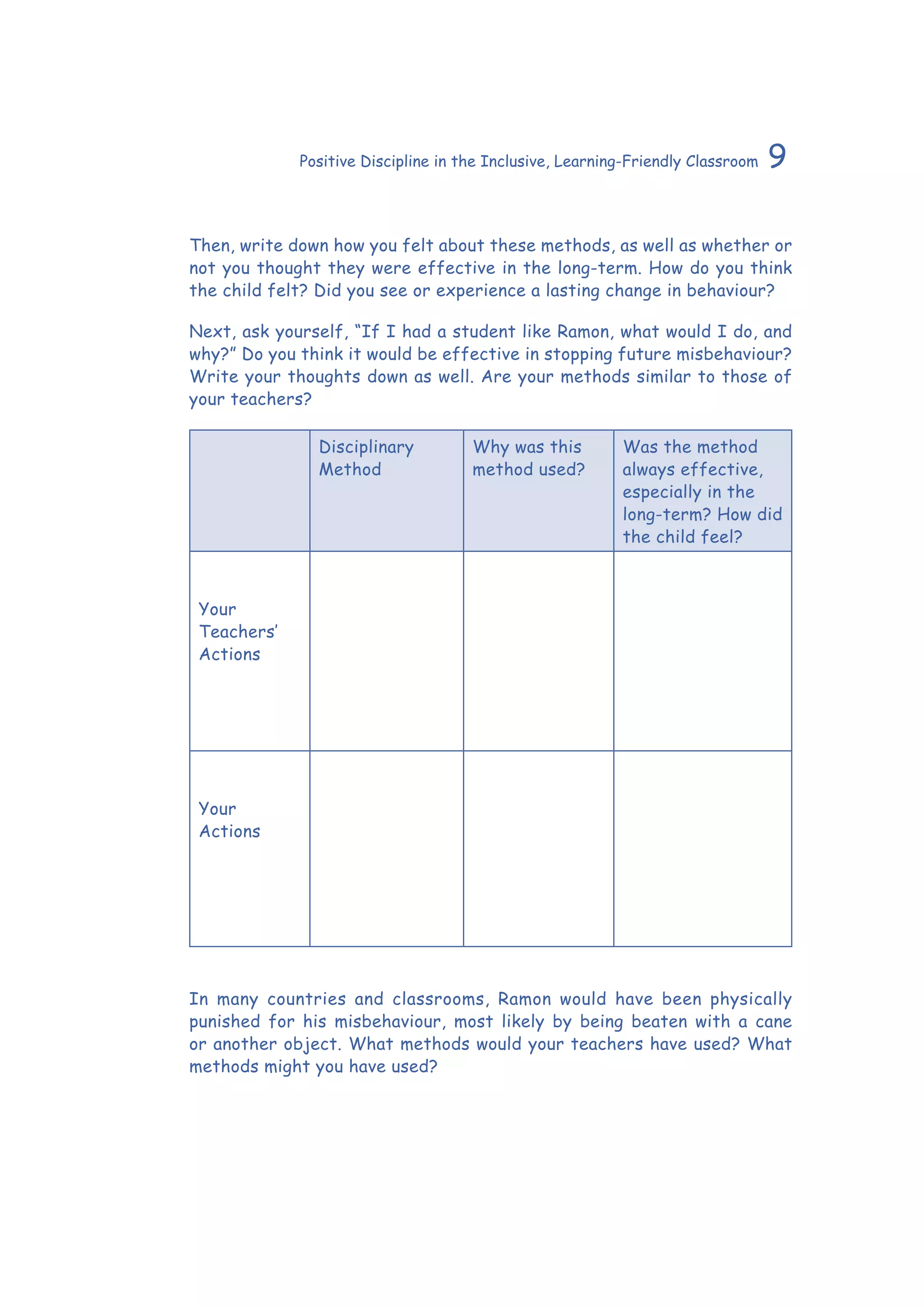 Positive discipline guide for teachers | PDF