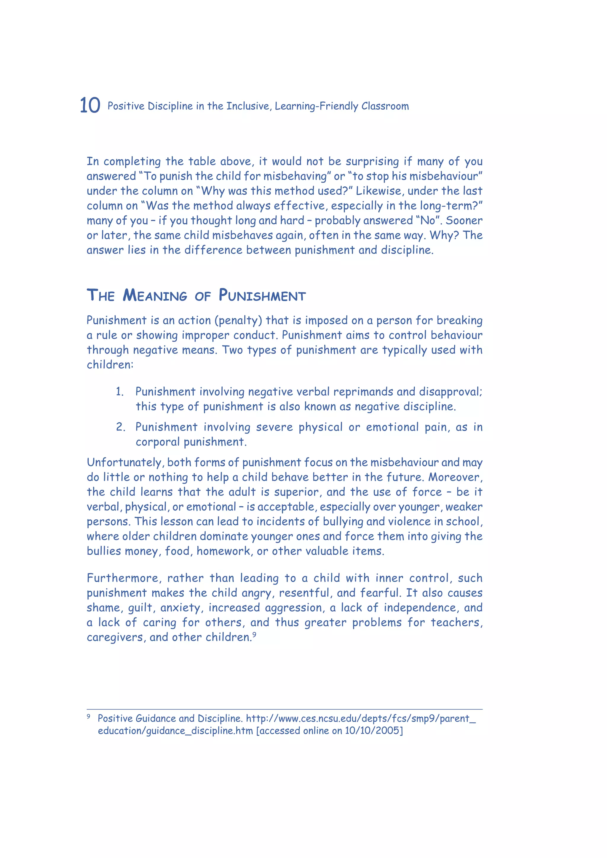 Positive discipline guide for teachers | PDF